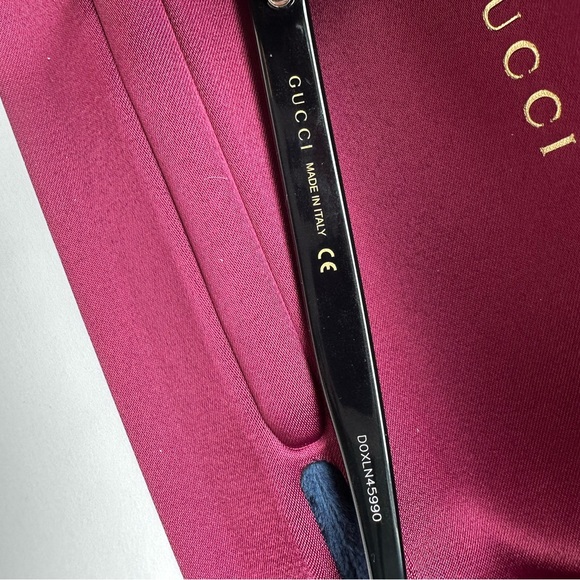Gucci | Accessories | Gucci Sunglasses 57mm Blackgray With Gold Detail ...